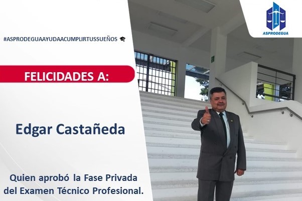 Triunfo de Edgar Castañeda 🎉 – ASPRODEGUA